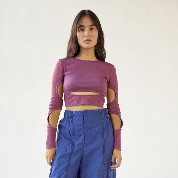 Urban Outfitters | Tops | Nwt Zoe Long Sleeve Cut Out Top Uo | Poshmark